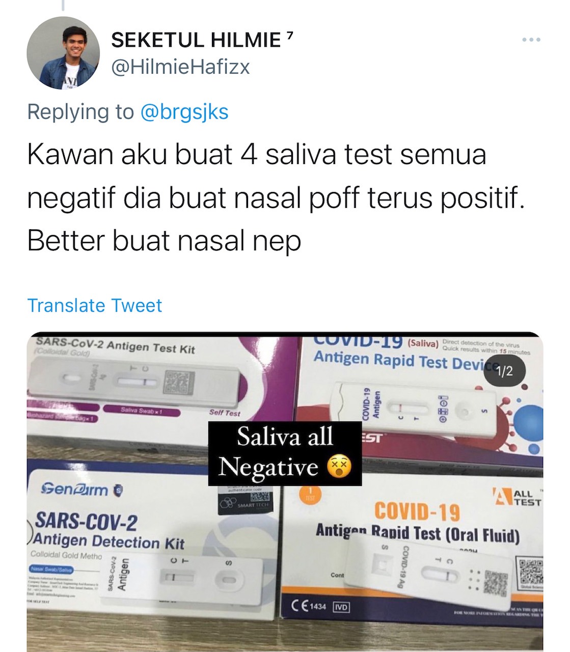Buat 'test' sebelum pulang beraya! Netizen kongsi jenis 'test kit' yang ...