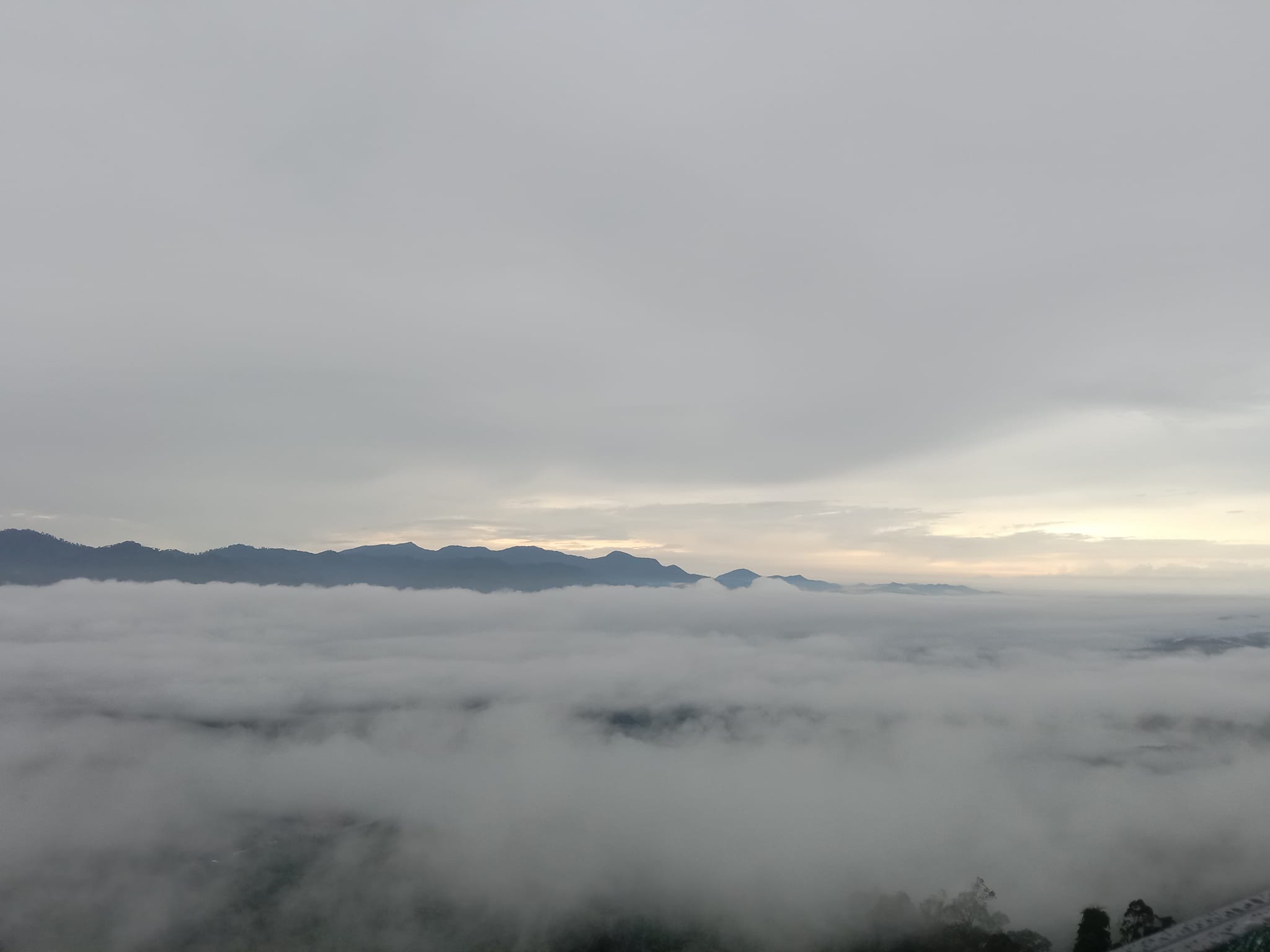 Naik Skywalk sambil melihat 'awan karpet' di Betong, Thailand ...